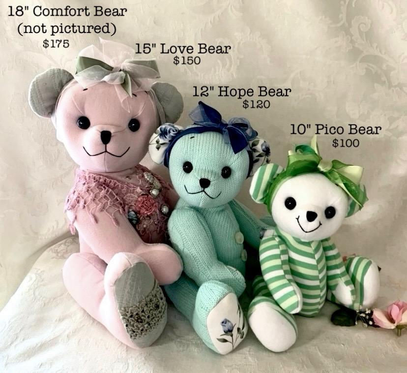 Memory Bear Prices | Keepsake Memorial Teddy Bears